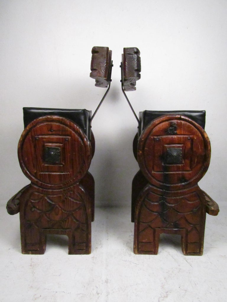 Midcentury Witco Style Bar and Stools For Sale at 1stDibs