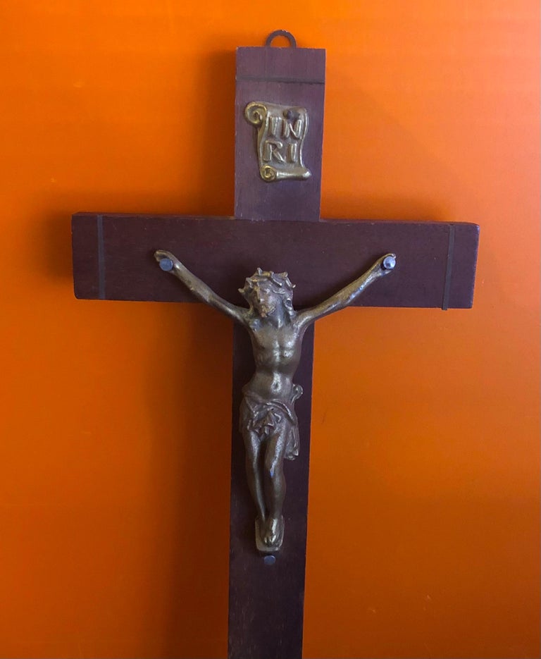 Midcentury Wood Crucifix at 1stDibs