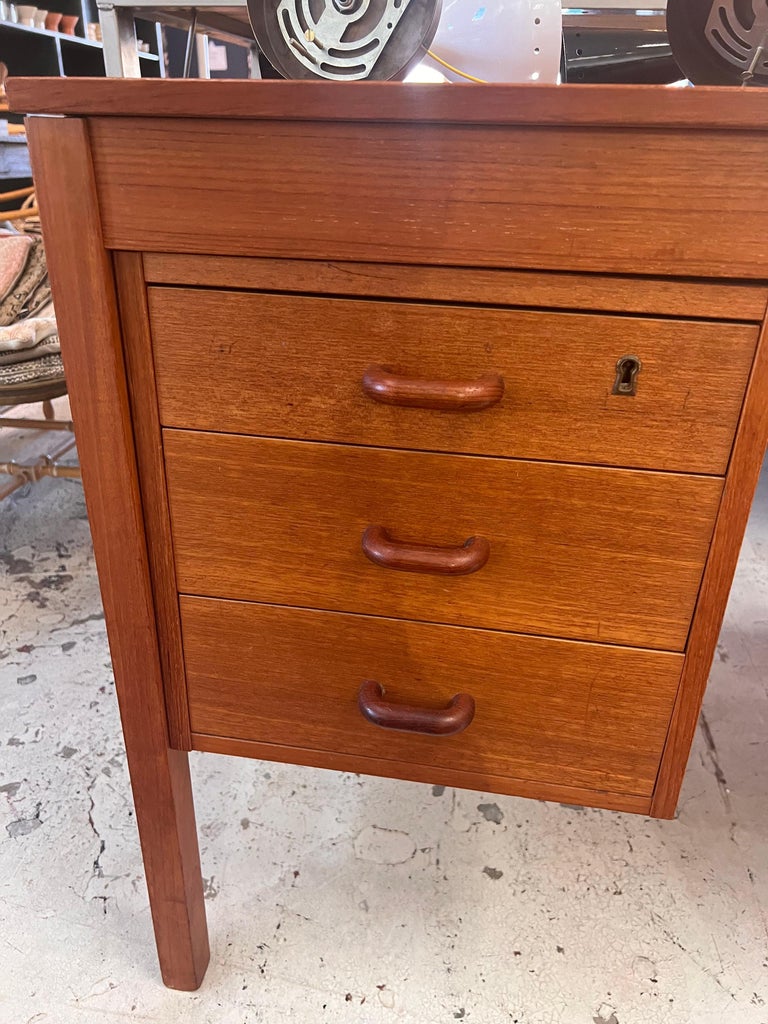 Midcentury Wood Work Desk For Sale at 1stDibs