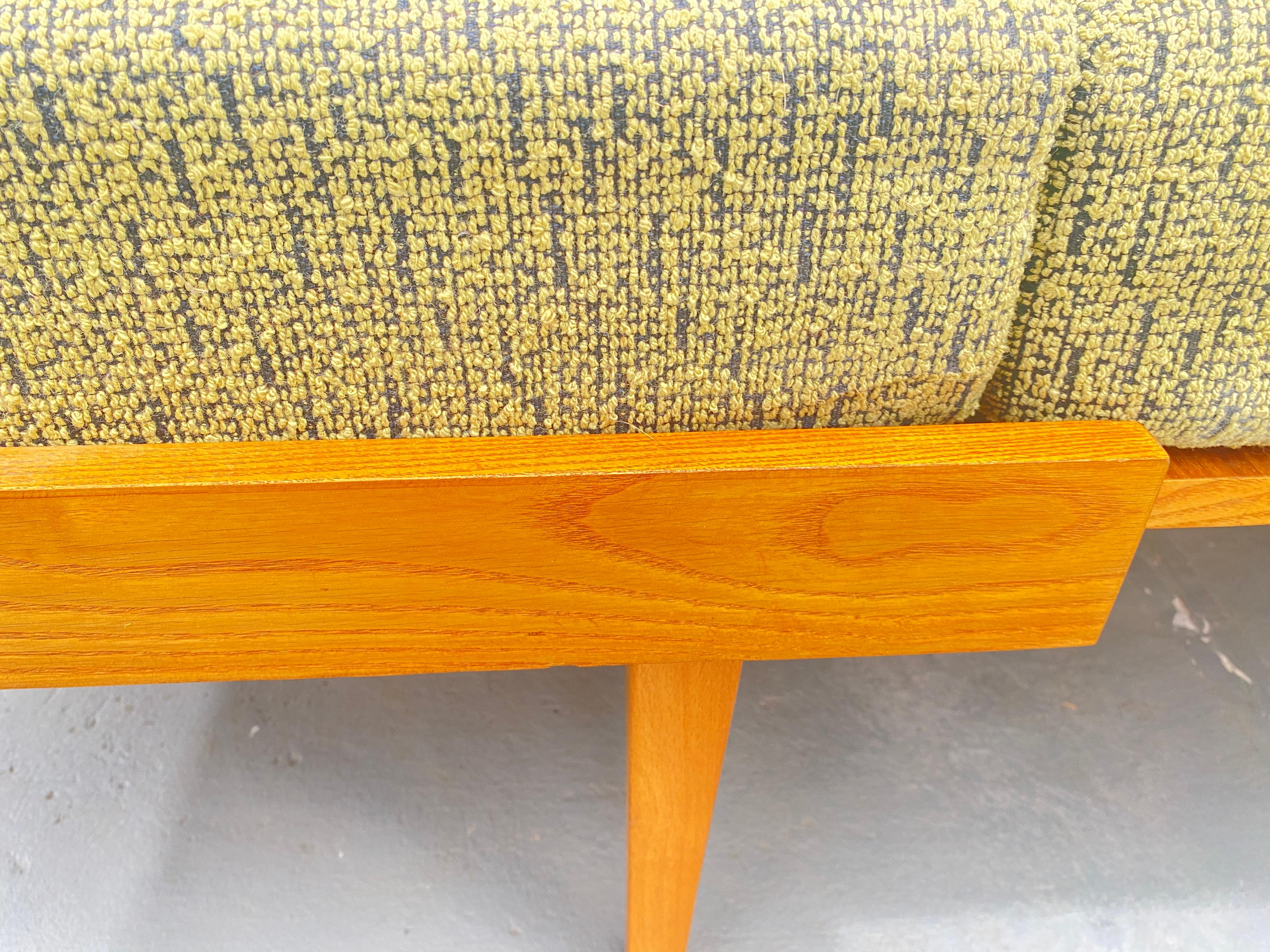 Mid century wooden Sofa with side Table – Modular Design, 1970's For ...
