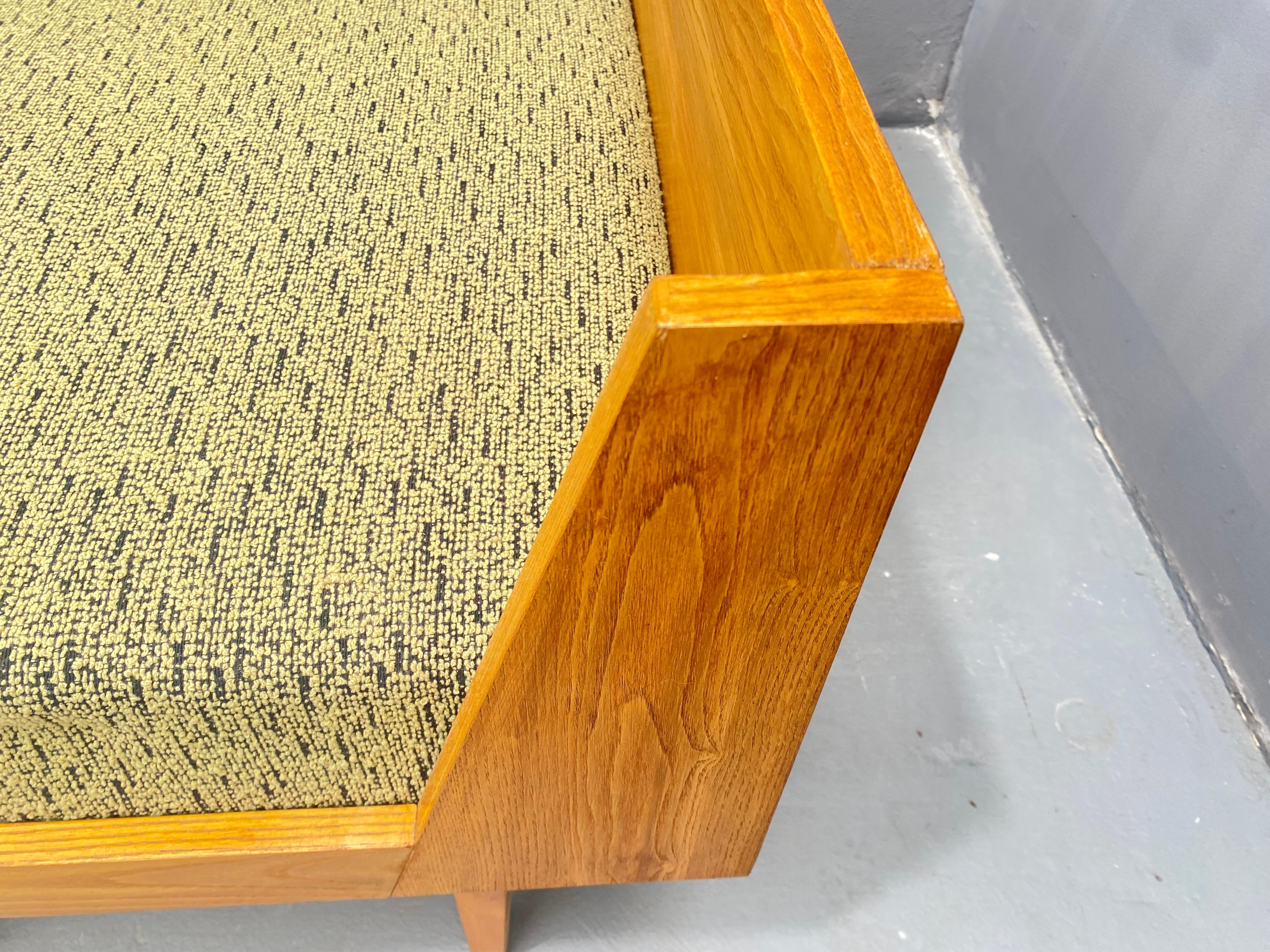 Mid century wooden Sofa with side Table – Modular Design, 1970's For ...