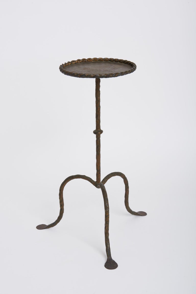 Mid-Century Wrought Iron Martini Table at 1stDibs