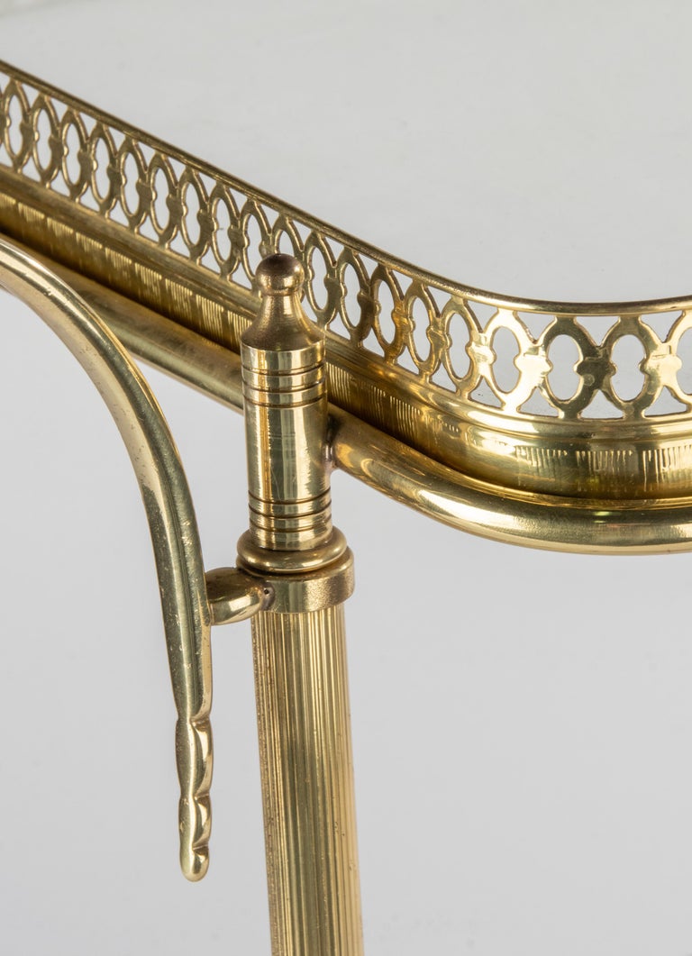 Mid-Modern Copper Century Hollywood Regency Bar Cart Trolley at 1stDibs