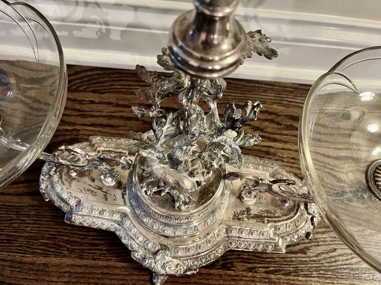 Mid Nineteenth Century Silver Plate Centerpiece by Elkington and Co ...