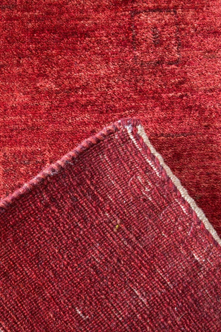 Mid-Size Vibrant Red Contemporary Gabbeh Persian Wool Rug For Sale at ...