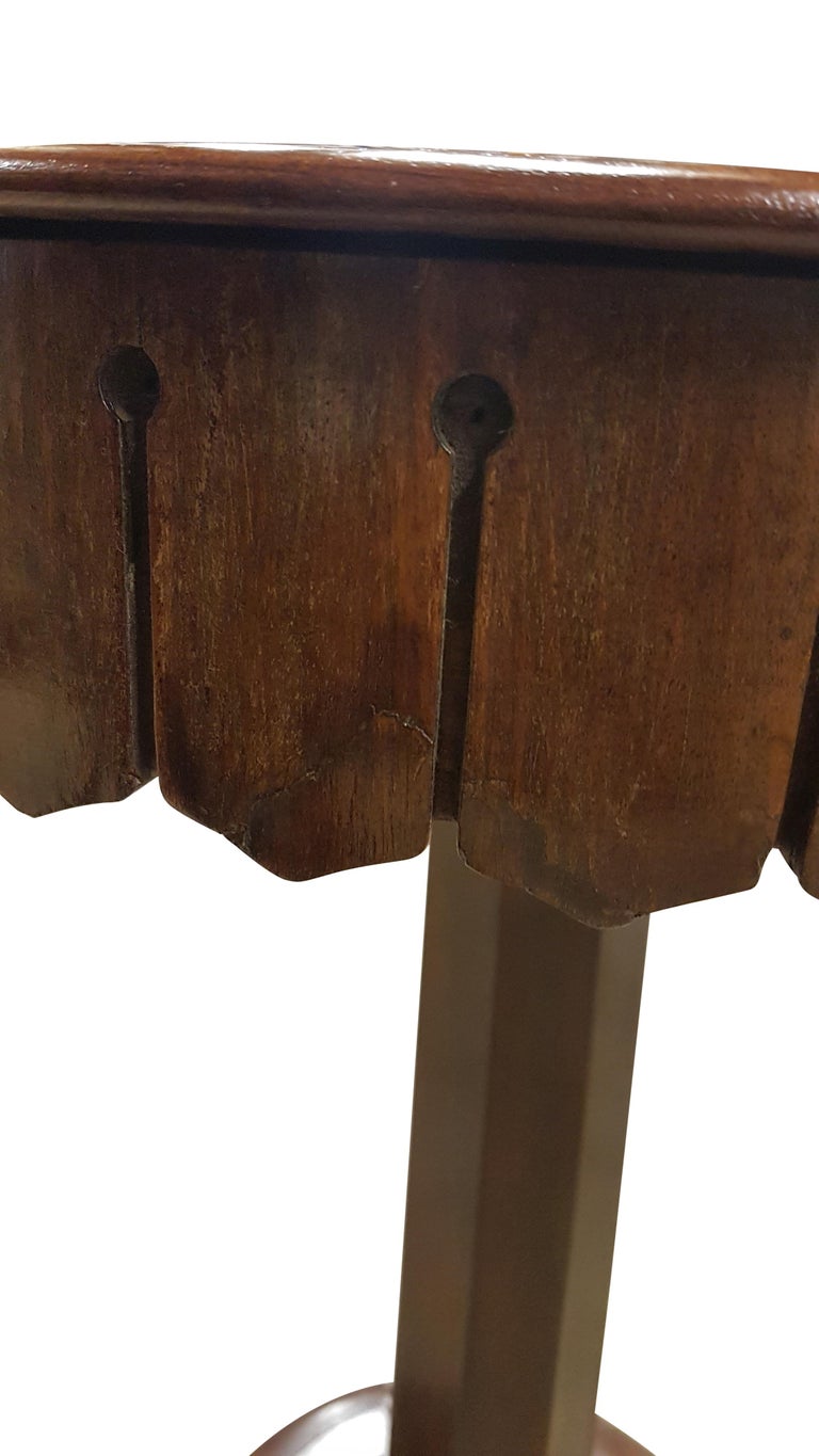 Mid Victorian Rise and Fall Table in Mahogany For Sale at 1stDibs