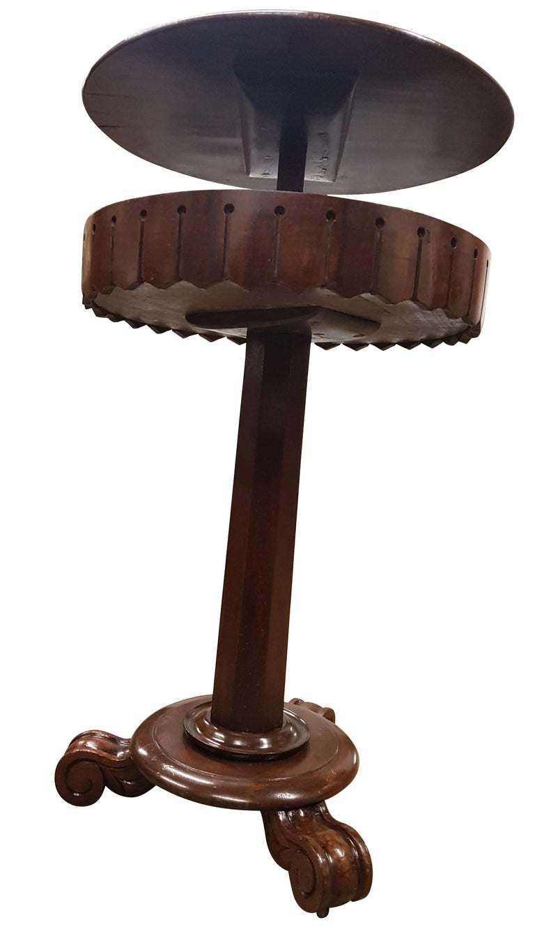 Mid Victorian Rise and Fall Table in Mahogany For Sale at 1stDibs