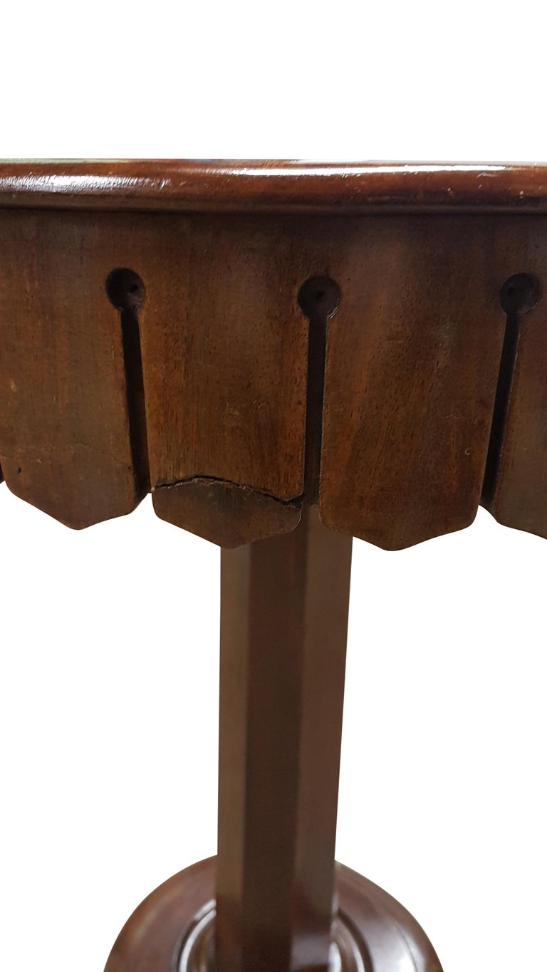 Mid Victorian Rise and Fall Table in Mahogany For Sale at 1stDibs