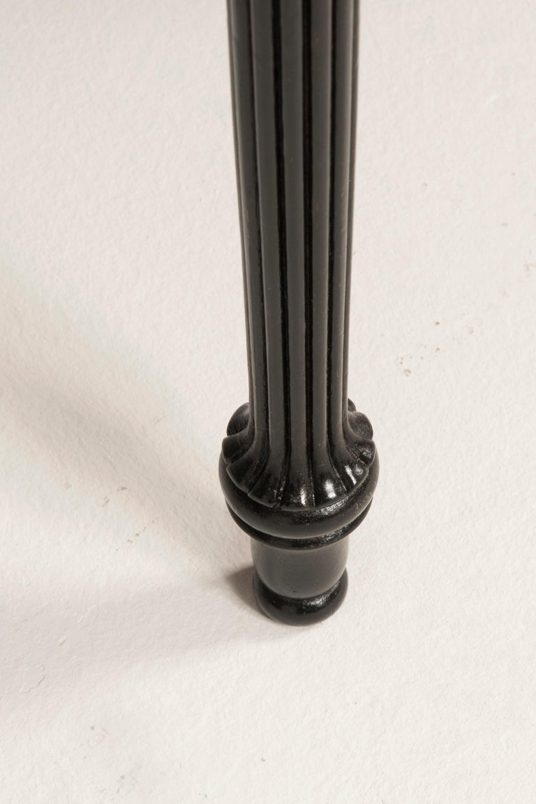 Mid-20th Century Italian Black Rounded Corners Table Console in Louis ...