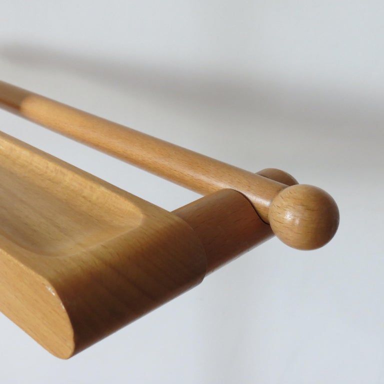 Midcentury 1960s Vintage Wooden Valet Clothes Stand Butler Stand at 1stDibs