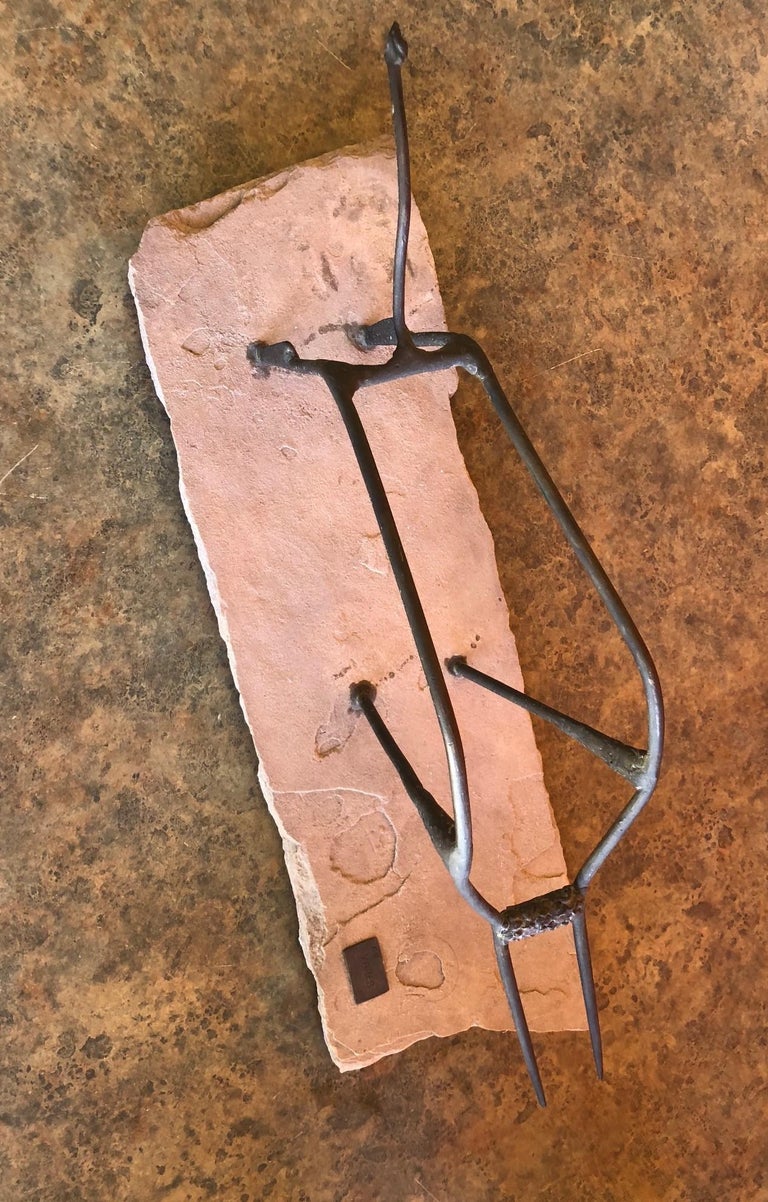 Midcentury Abstract Metal Sculpture by Calif Artist Ken Vares "Brave ...