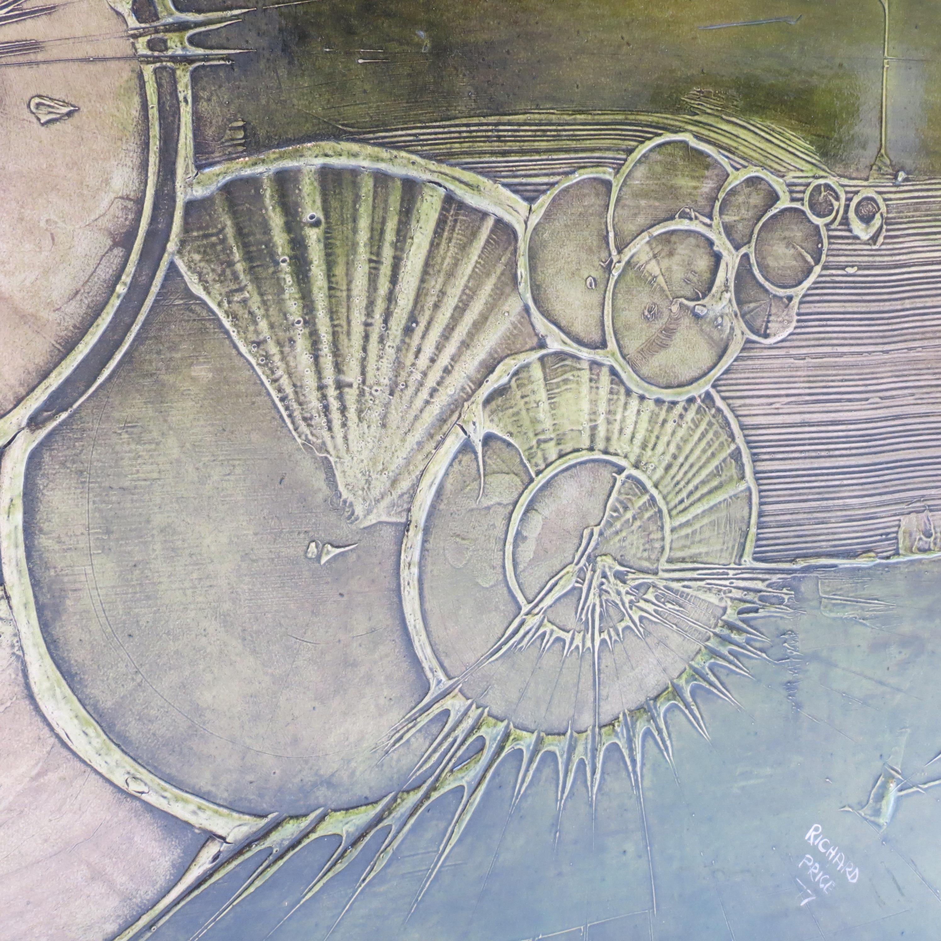 Midcentury Abstract Painting Composition by Richard Price British, 1977 ...