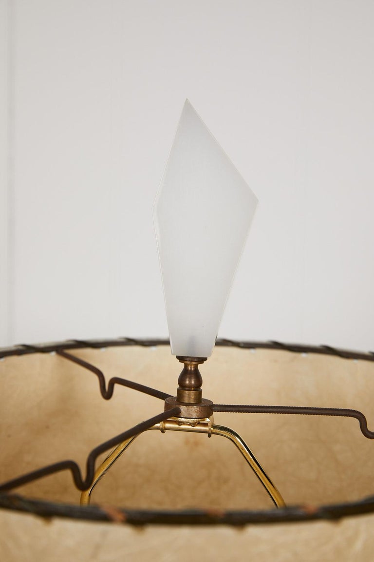 Midcentury Acrylic and Brass Light by Moss Lamps For Sale at 1stDibs