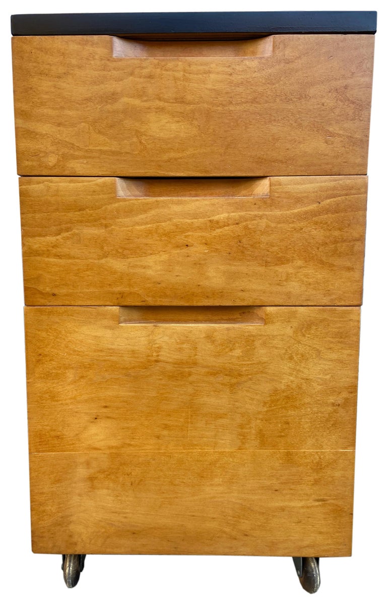 Midcentury Alvar Aalto Rolling Cabinet at 1stDibs