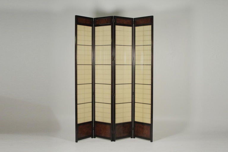 Midcentury Asian Style Four-Panel Shoji Screen, circa 1970 For Sale at ...