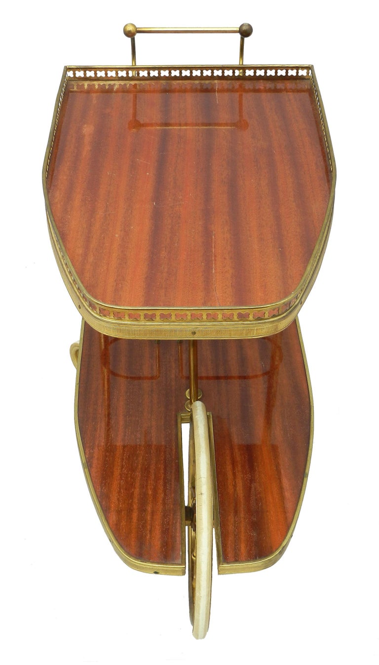 Midcentury Bar Cart Drinks Trolley Cocktail Table French at 1stDibs