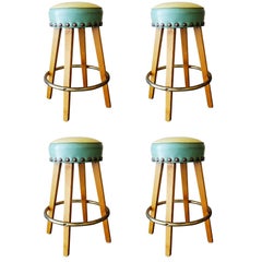 Funky Midcentury Bar Stool at 1stdibs