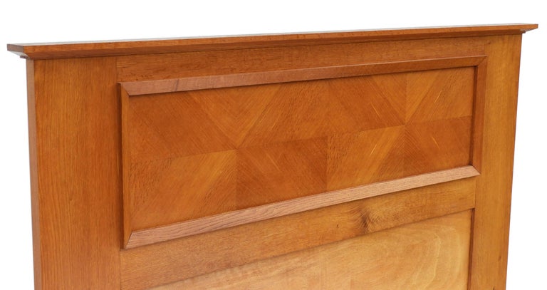 Midcentury Bed US Queen Uk King-Size French Oak, circa 1950 at 1stDibs