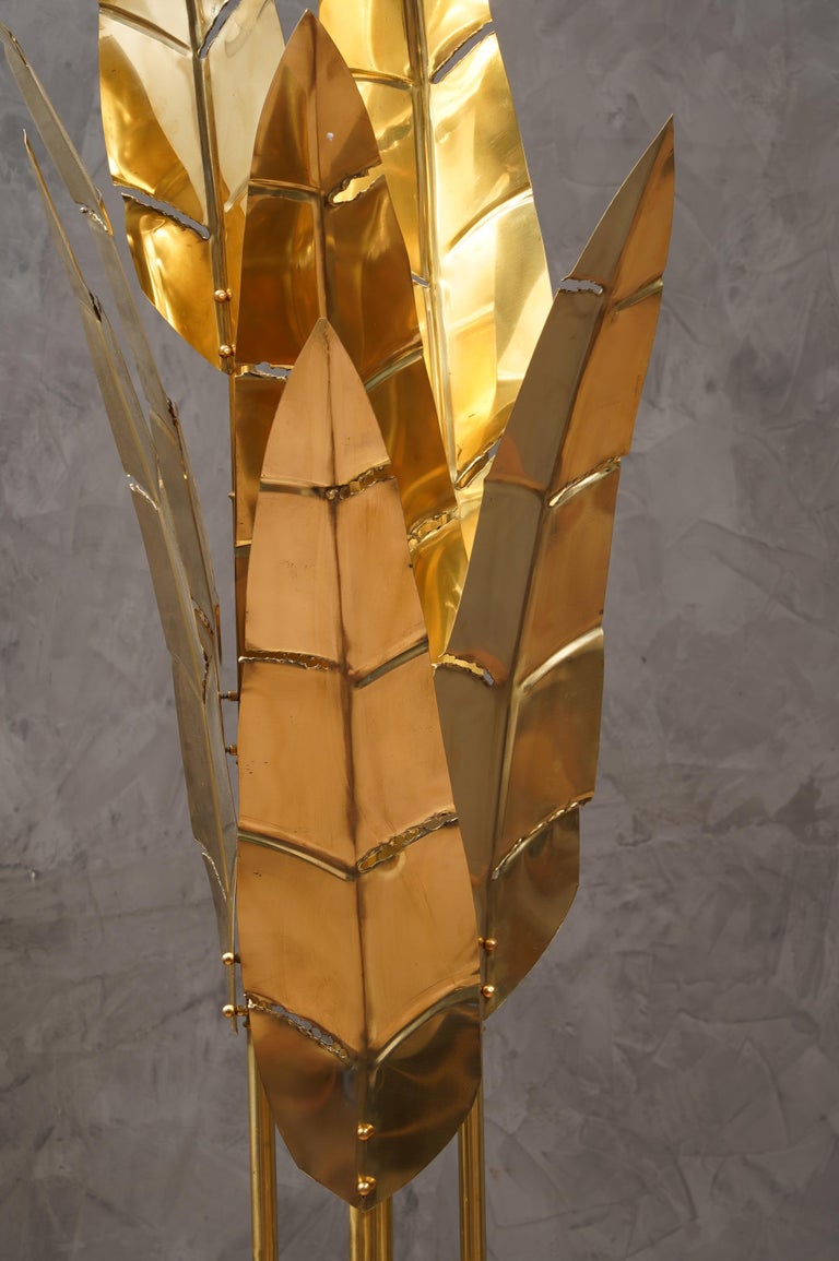 MidCentury Brass and Glass FloorLamp, 2020 For Sale at 1stDibs
