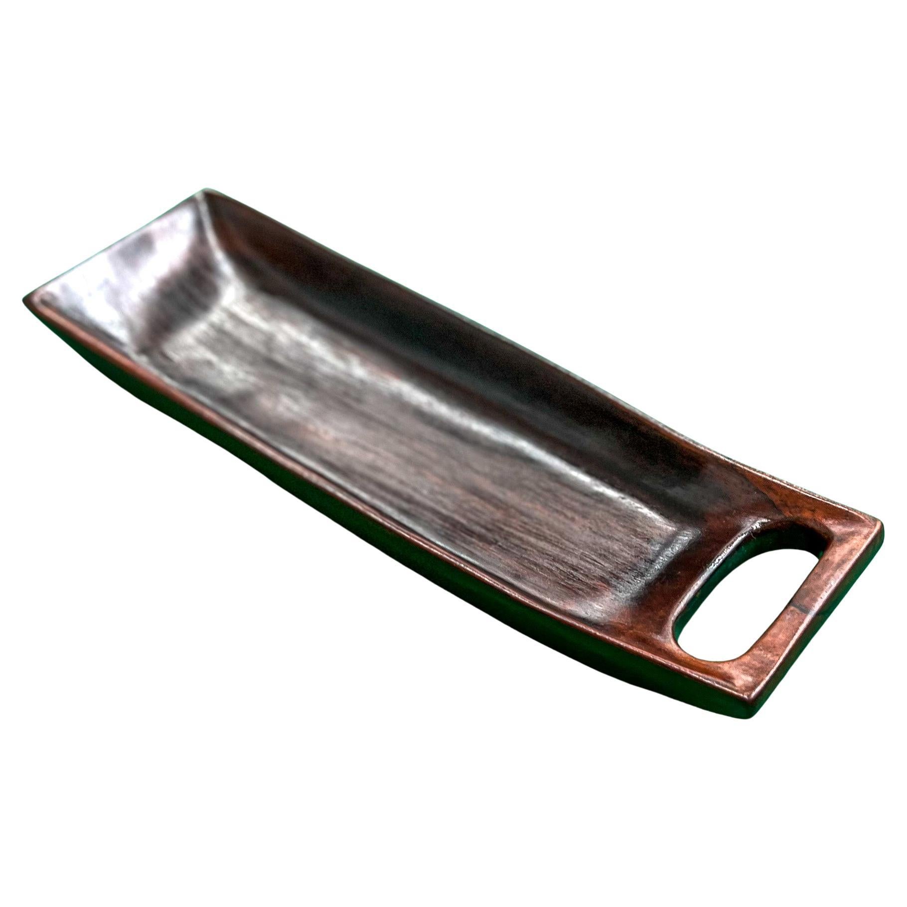 Midcentury Brazilian Modern Serving Platter in Hardwood by Jean Gillon ...