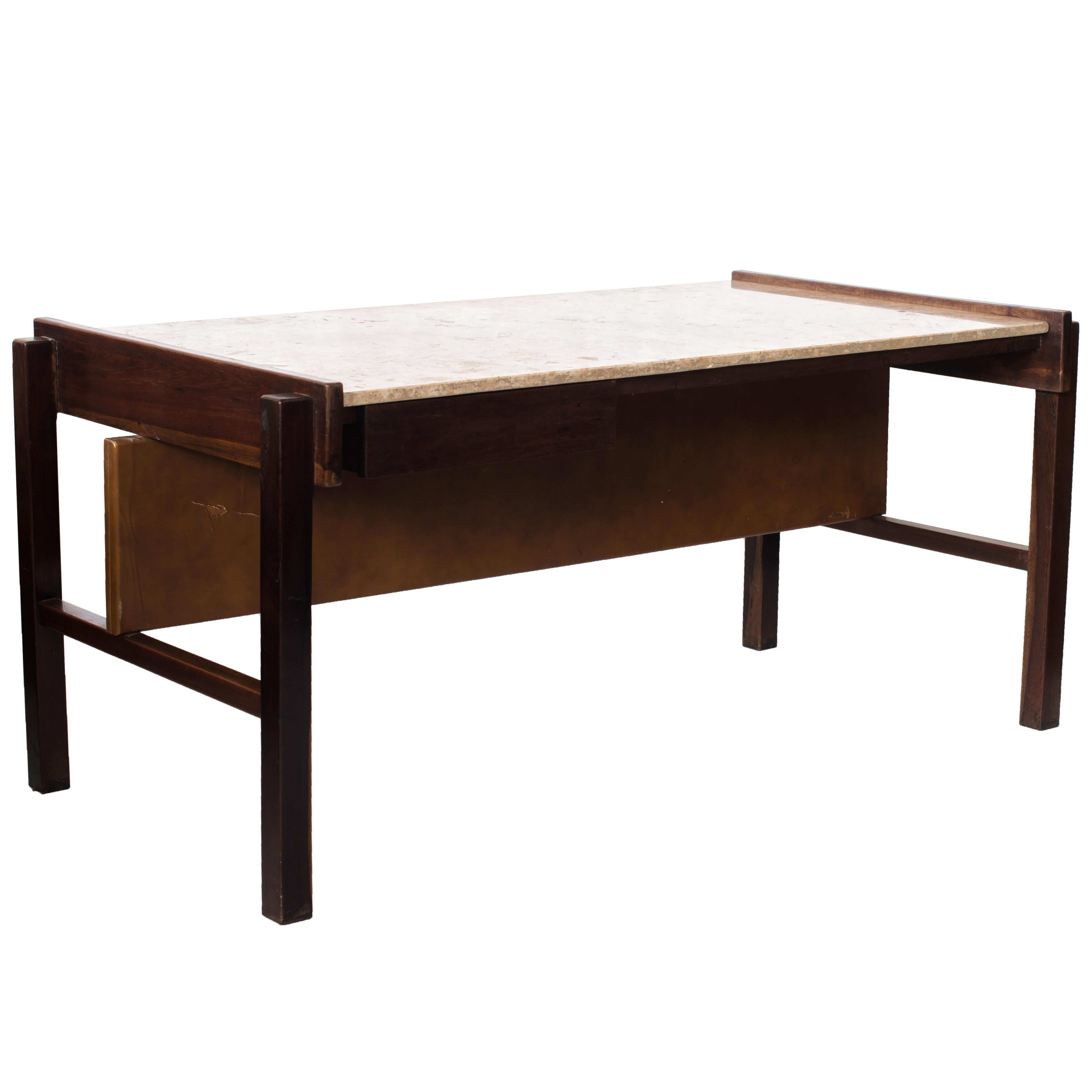 Móveis Cimo Midcentury Brazilian Desk Table, 1960s For Sale at 1stdibs