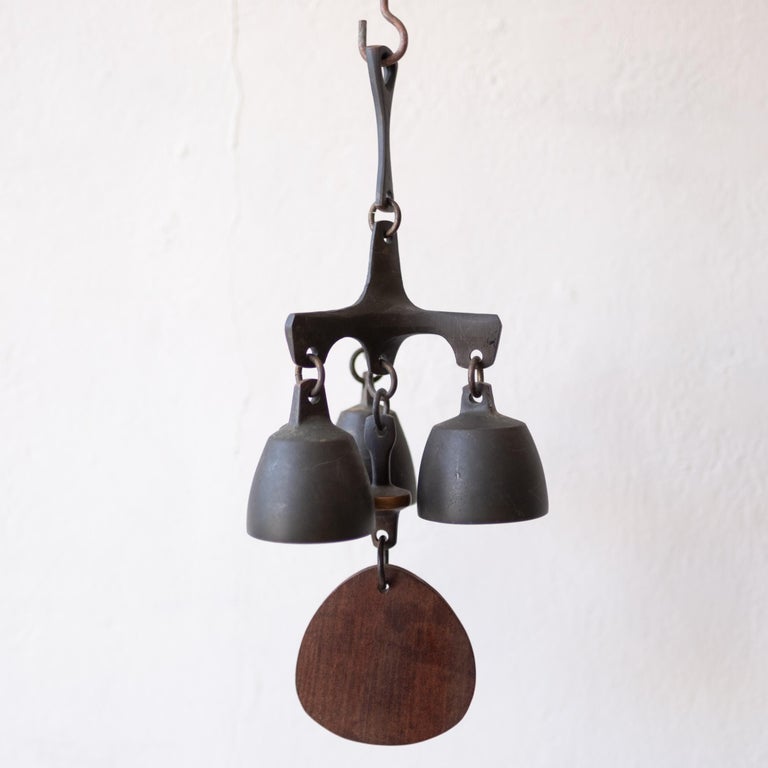 Midcentury Bronze Wind Bell Assembly 1960s For Sale at 1stDibs