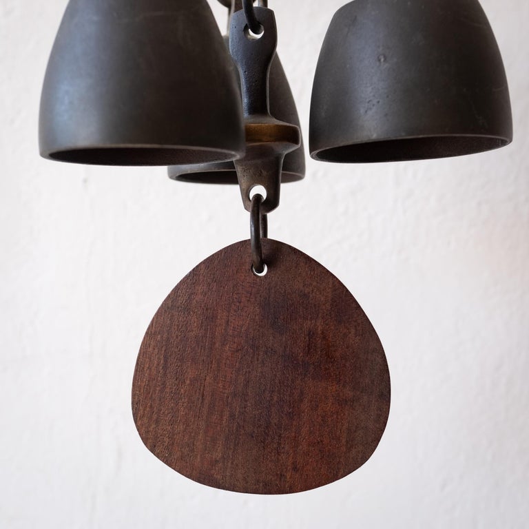 Midcentury Bronze Wind Bell Assembly 1960s For Sale at 1stDibs
