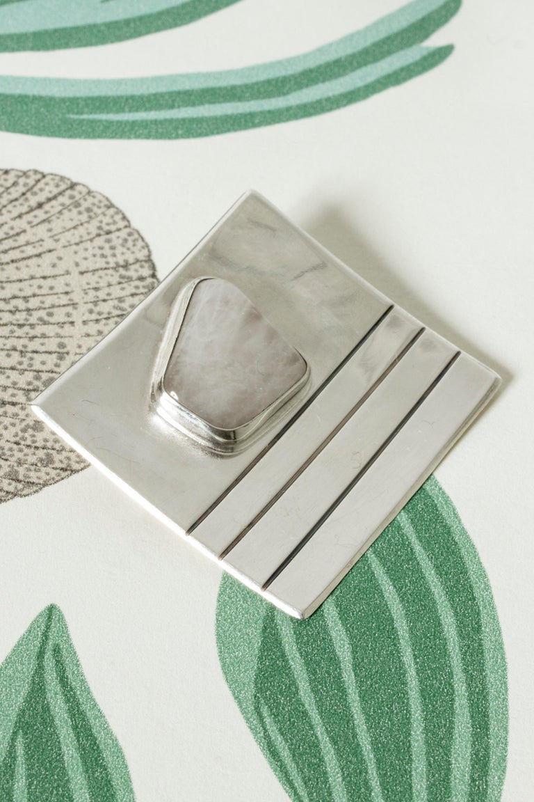 Midcentury Brooch by Heikki Kaksonen, Kaunis Koru, Finland, 1964 For ...