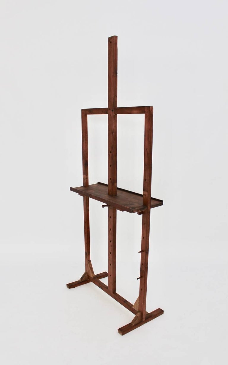 Mid Century Modern Vintage Brown Easel, Austria, 1950s Wood For Sale at ...