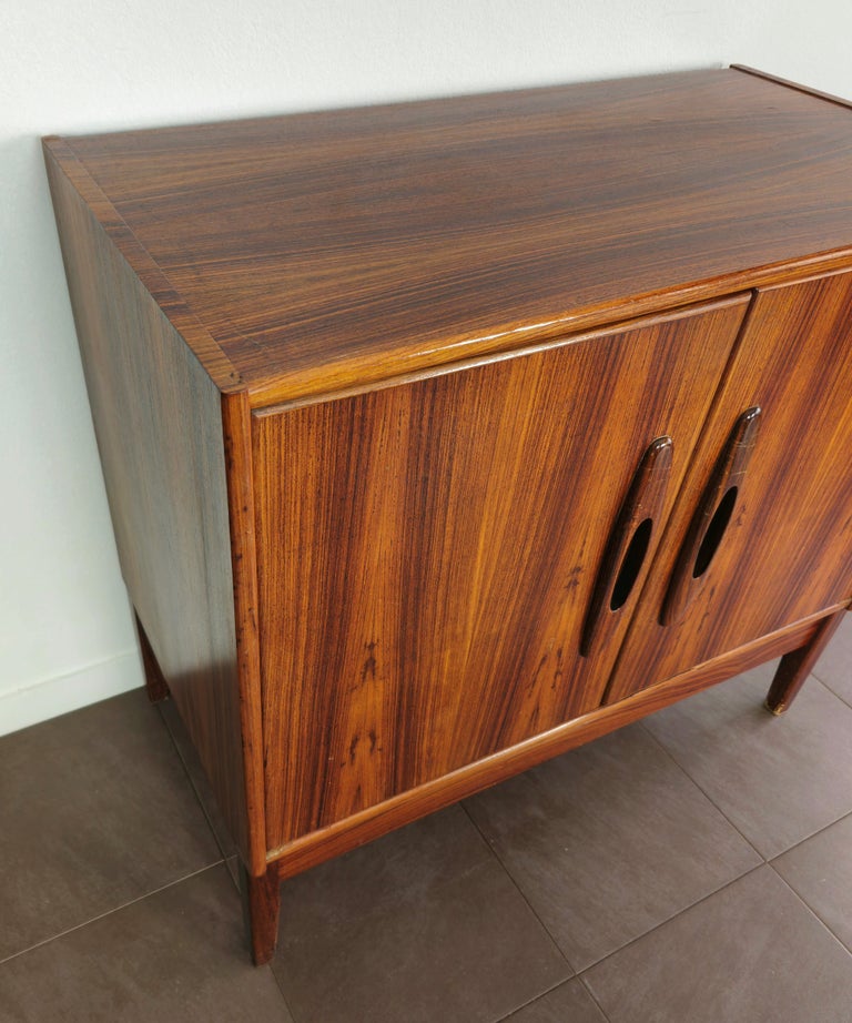 Midcentury Buffet Caninet Wood Doors Scandinavian Denmark Design, 1960s ...