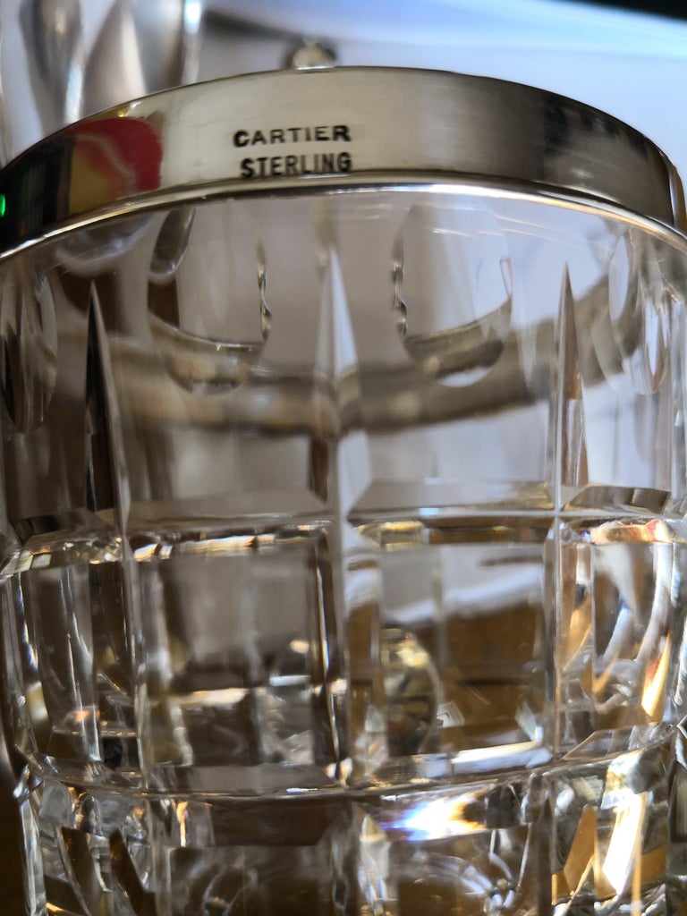 Midcentury Cartier Sterling Pair of Jars of Jam For Sale at 1stDibs