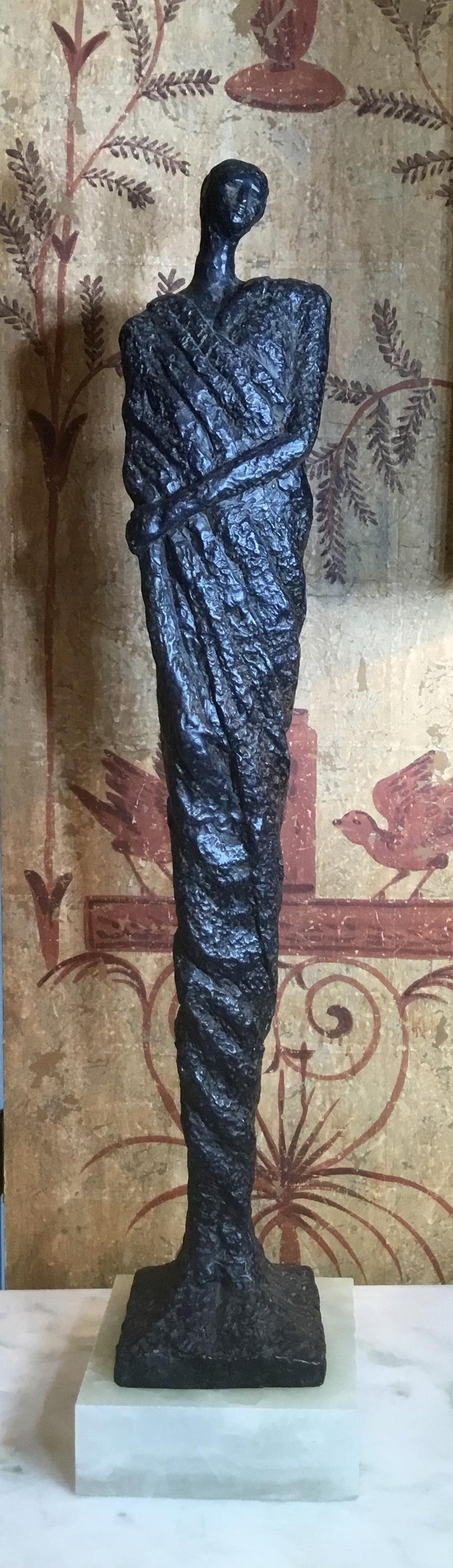 Midcentury Cast Iron Statue at 1stDibs