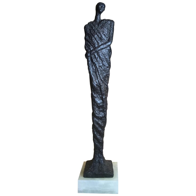 Midcentury Cast Iron Statue at 1stDibs