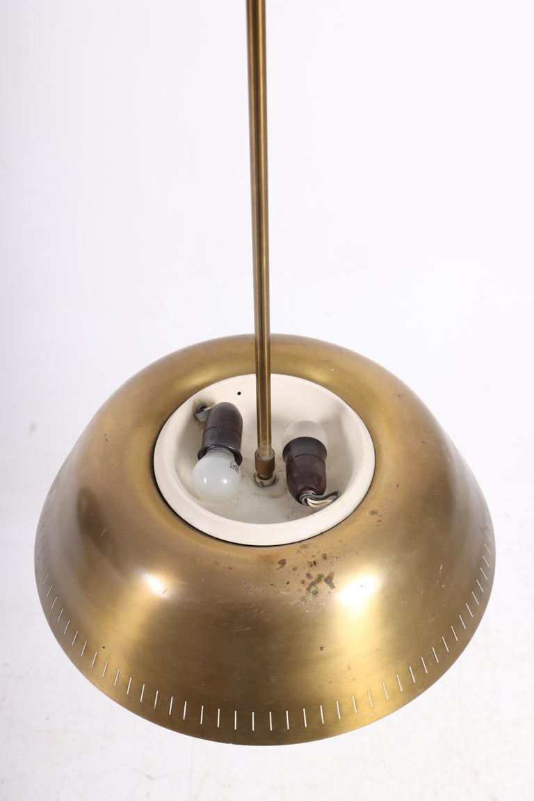 Midcentury Ceiling Lamp in Brass by Harald Notini, 1950s For Sale at ...