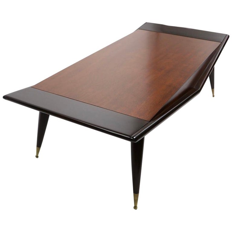 Mid Century Chevron Base Coffee Table by Gordons Fine Furniture at 1stDibs