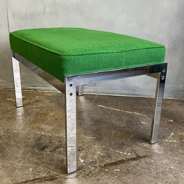 Midcentury Chrome Bench at 1stDibs