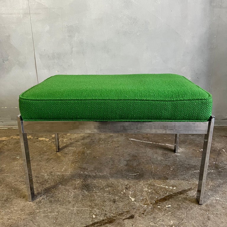 Midcentury Chrome Bench at 1stDibs