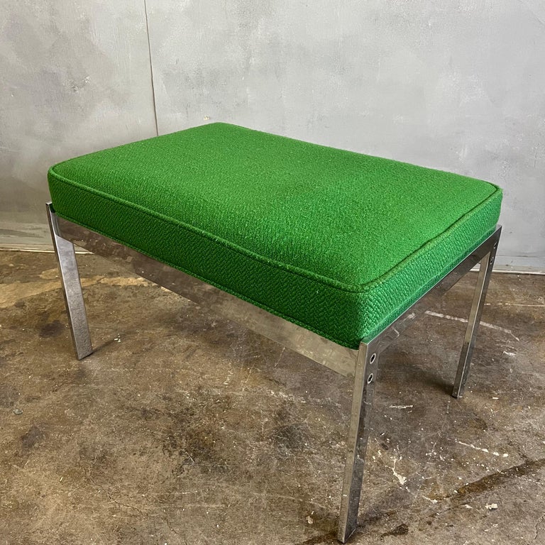 Midcentury Chrome Bench at 1stDibs