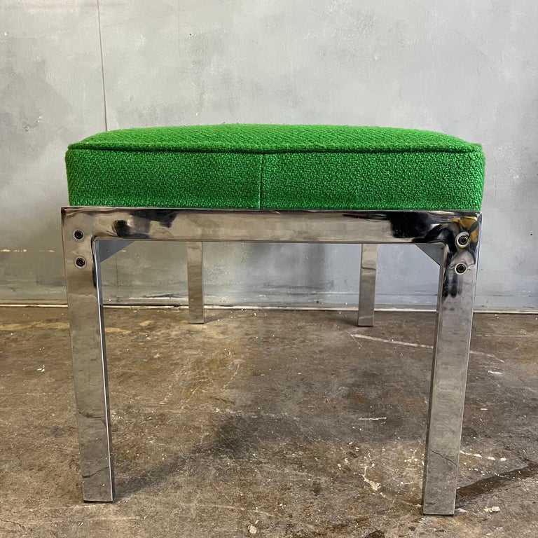 Midcentury Chrome Bench at 1stDibs