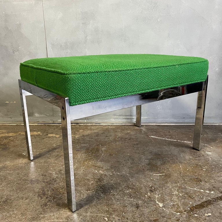 Midcentury Chrome Bench at 1stDibs