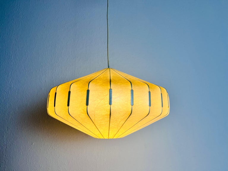 Midcentury Cocoon Losange Shape Pendant Light, 1960s, Italy For Sale at ...