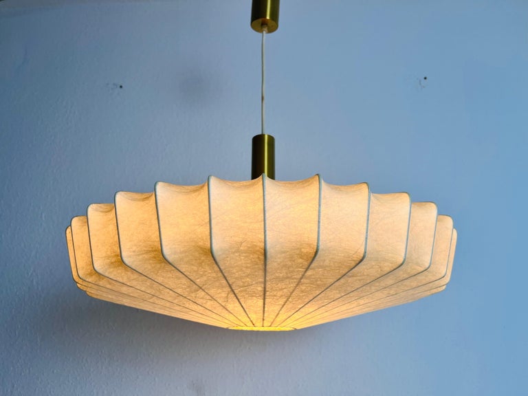 Midcentury Cocoon Losange Shape Pendant Light, 1960s, Italy at 1stDibs