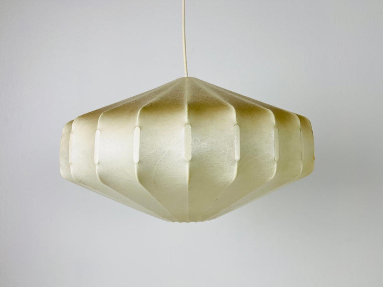 Midcentury Cocoon Losange Shape Pendant Light, 1960s, Italy For Sale at ...