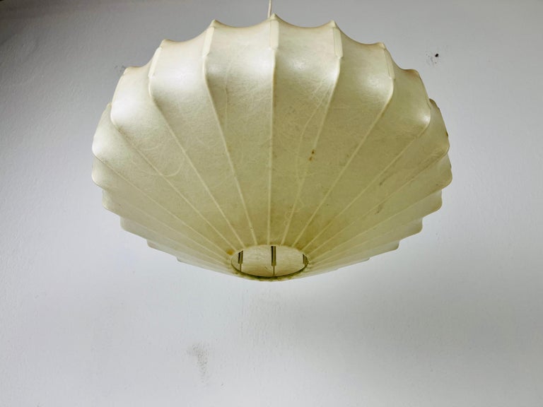 Midcentury Cocoon Losange Shape Pendant Light, 1960s, Italy For Sale at ...