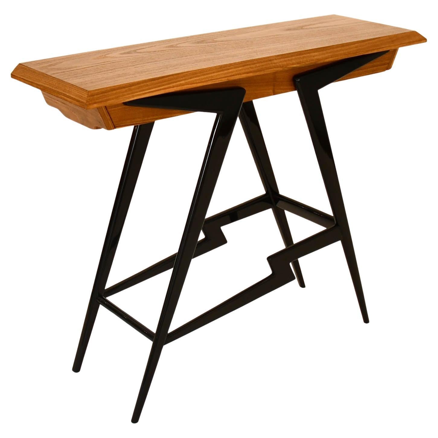 A Rosewood Console in the Style of Ico Parisi at 1stDibs