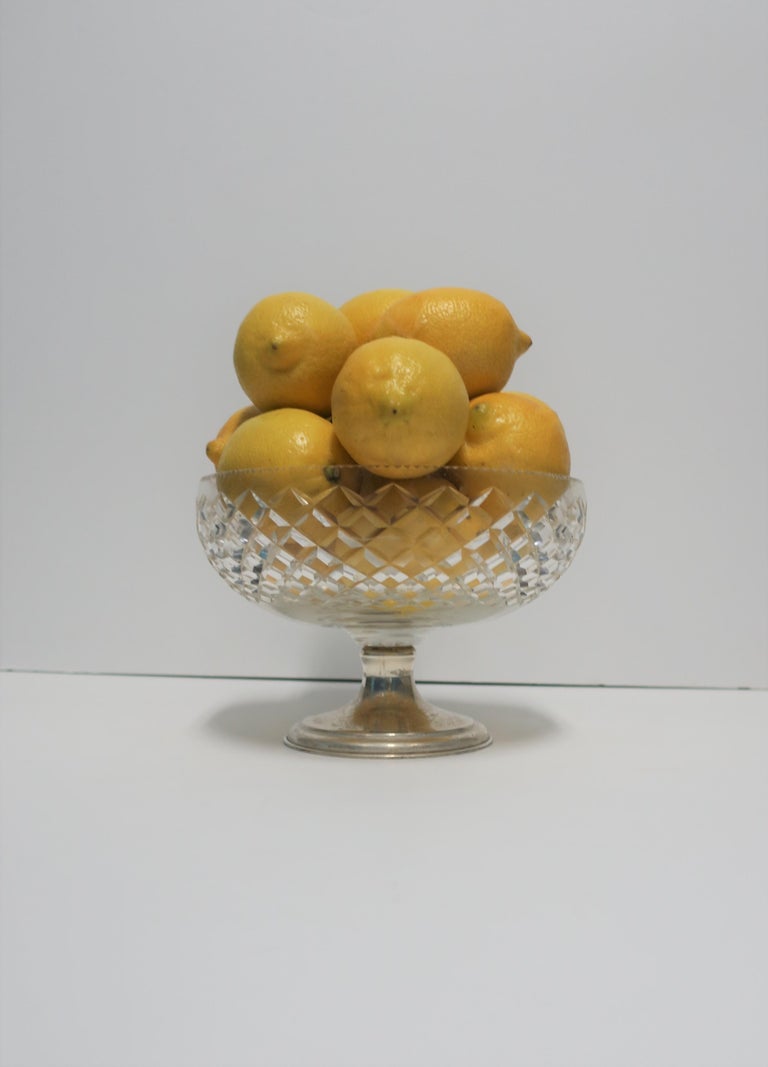 Sterling Silver and Crystal Compote or Footed Bowl For Sale at 1stDibs ...