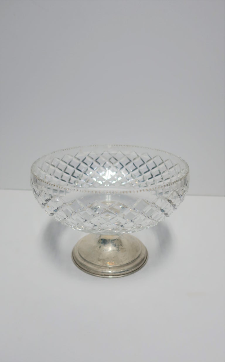 Sterling Silver and Crystal Compote or Footed Bowl For Sale at 1stDibs ...