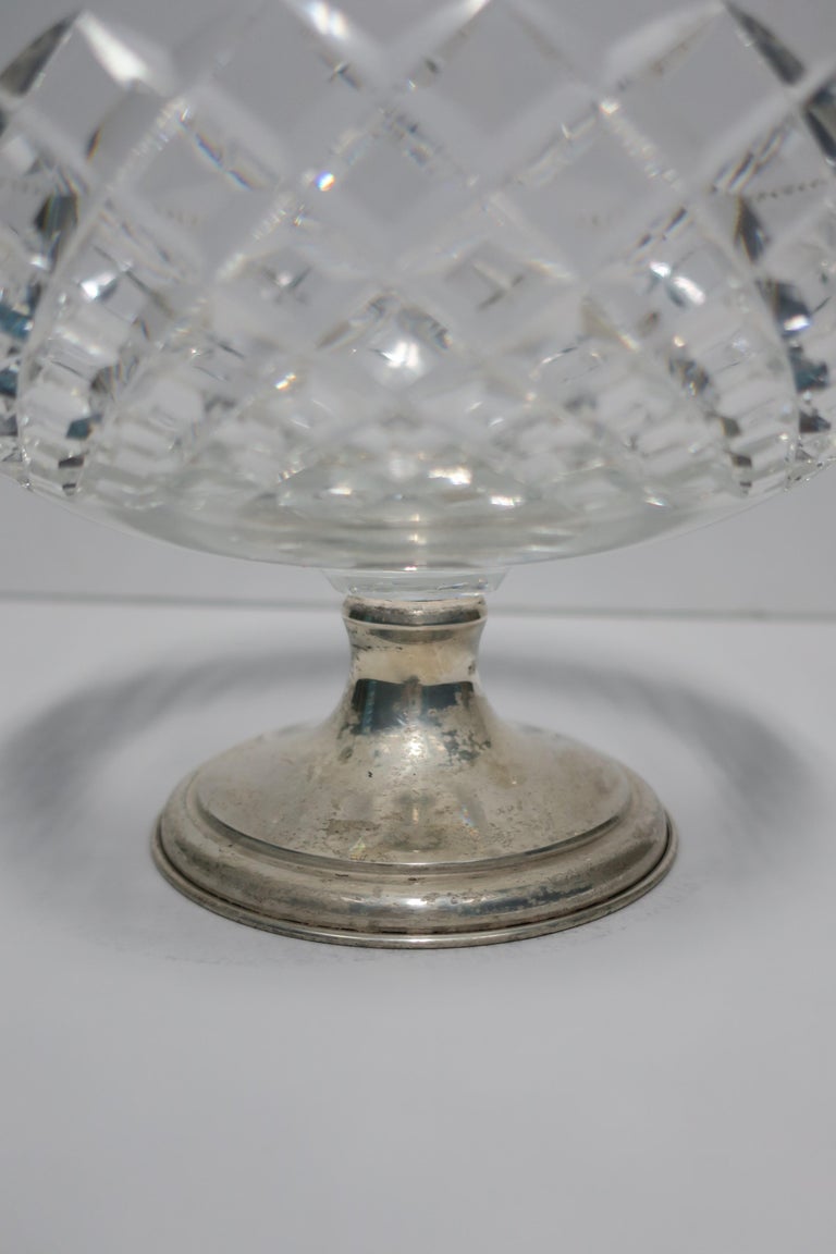 Sterling Silver and Crystal Compote or Footed Bowl For Sale at 1stDibs ...