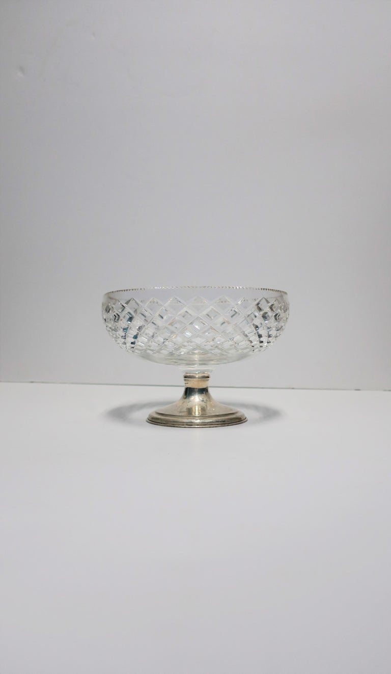 Sterling Silver and Crystal Compote or Footed Bowl For Sale at 1stDibs ...