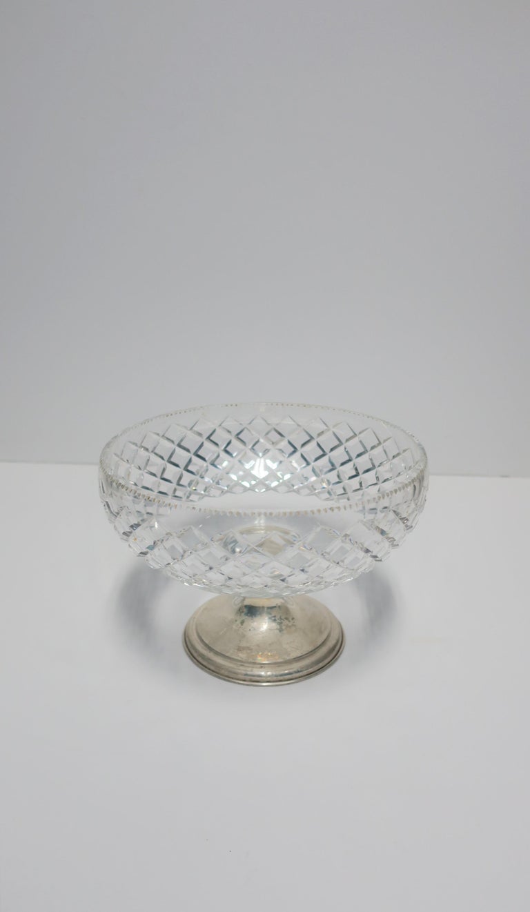 Sterling Silver and Crystal Compote or Footed Bowl For Sale at 1stDibs ...